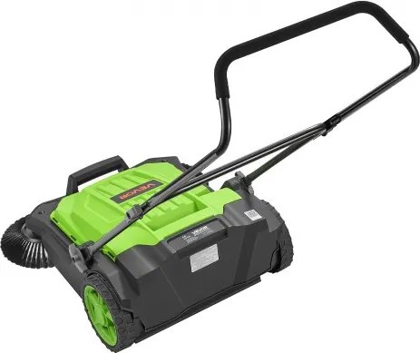 Ruční zametací stroj s ručním tlačením, Se záběrem 650 mm VEVOR – Zelená