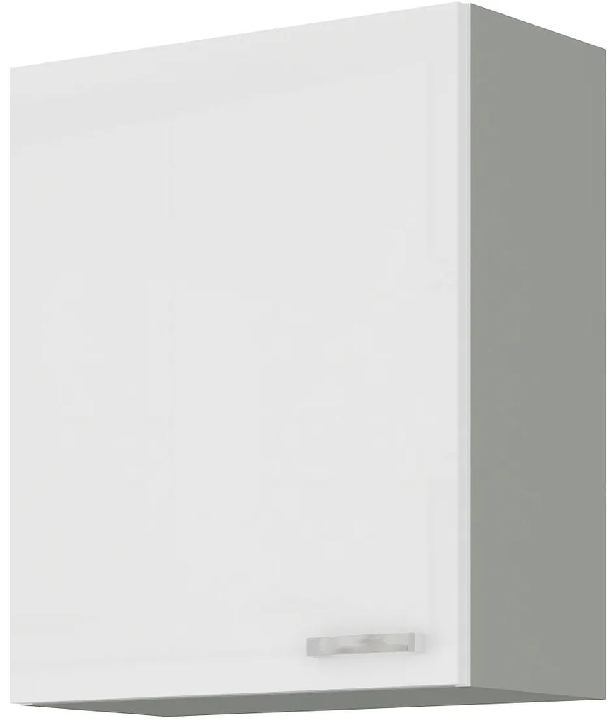 Horní kuchyňská skříňka Brunea 60 G-72 1F (šedá + lesk bílý). 1024985