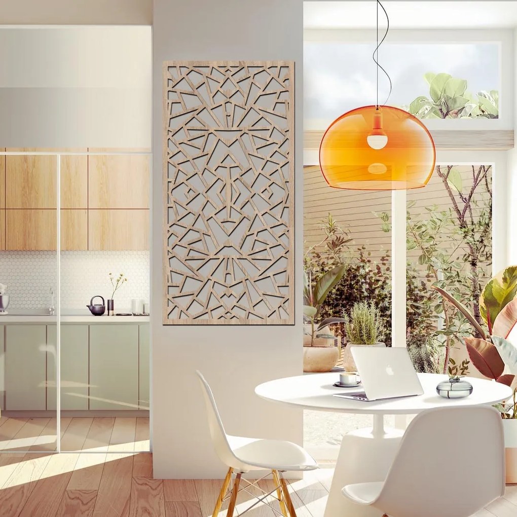 dřevo života Dekorační panel GEOMETRY Zvolte barvu dekoru: Dub Sonoma, Rozměry (cm): 40x80