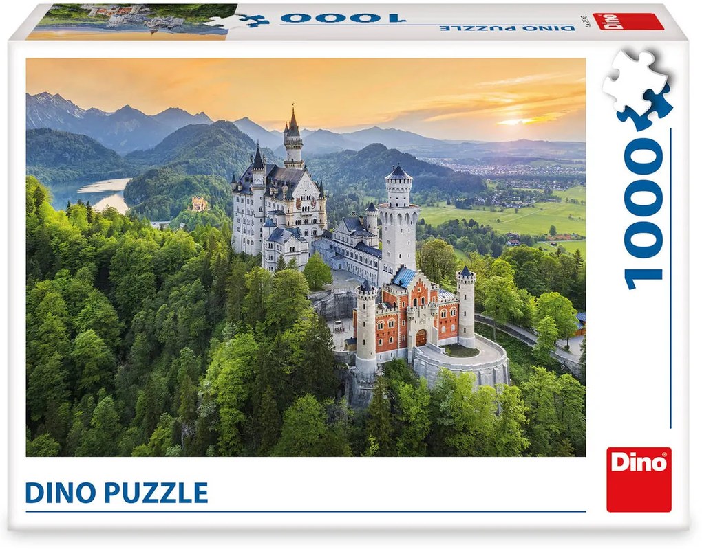 DINO Puzzle Jarní Neuschwanstein 66x47cm foto skládačka 1000 dílků dn533042