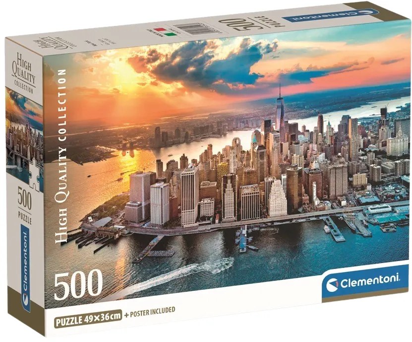 Clementoni - Puzzle 500 New York Compact
