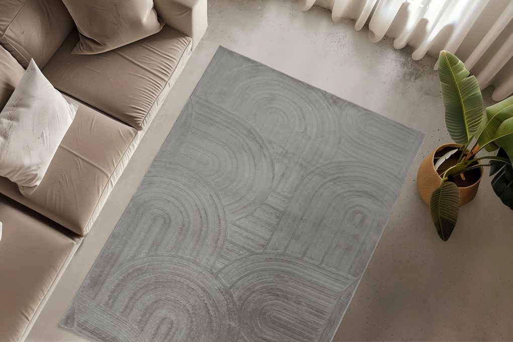 Obsession, Kusový koberec Interstellar 501 Grey, 160x230, šedá, ložnice