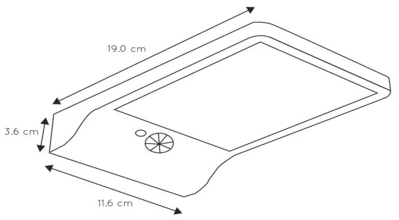 Lucide 22862/04/30 - LED Solární svítidlo se senzorem BASIC LED/3W/1,2V IP44