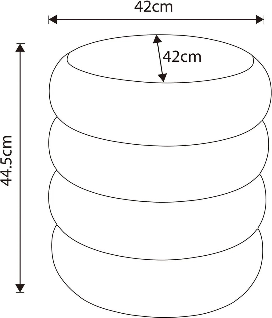 Taburet Snuggo II oranžový