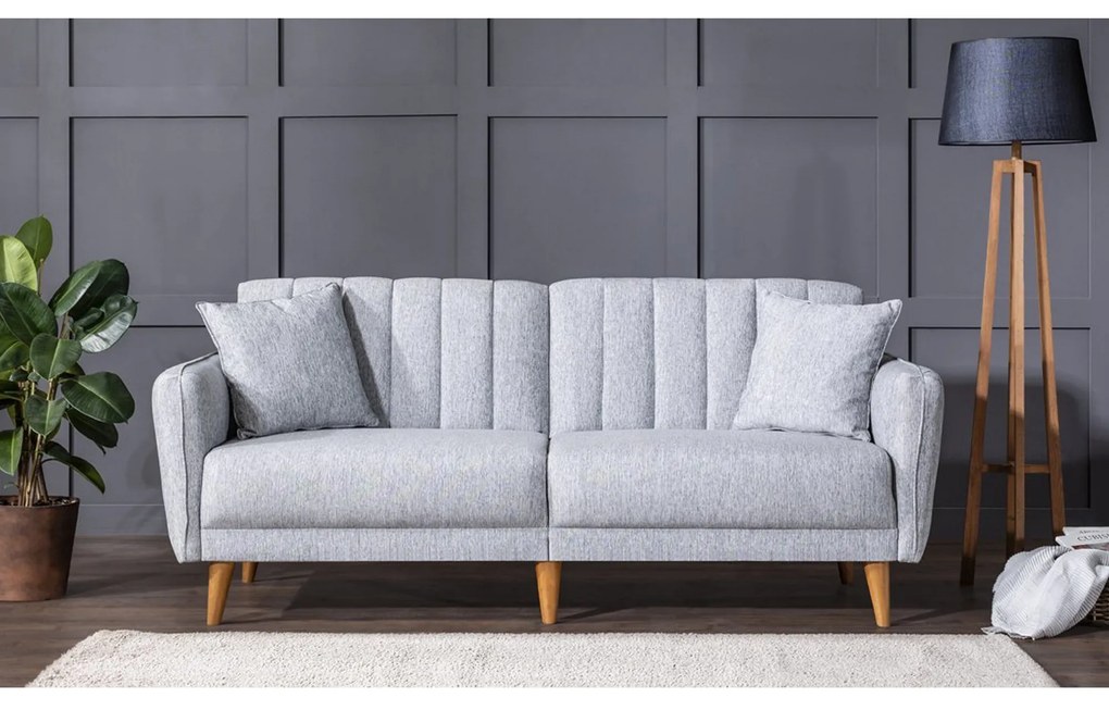 Atelier del sofa Rozkládací pohovka AQUA šedá 202 cm 867UNQ1313
