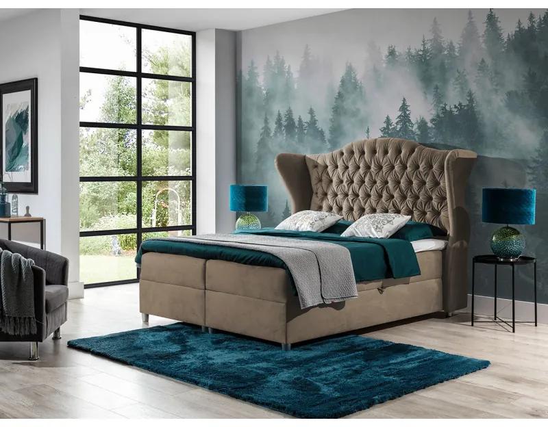 Kontinentální postel Limpopo, Rozměr postele: 160 x 200 cm, Barva:: Kronos 22