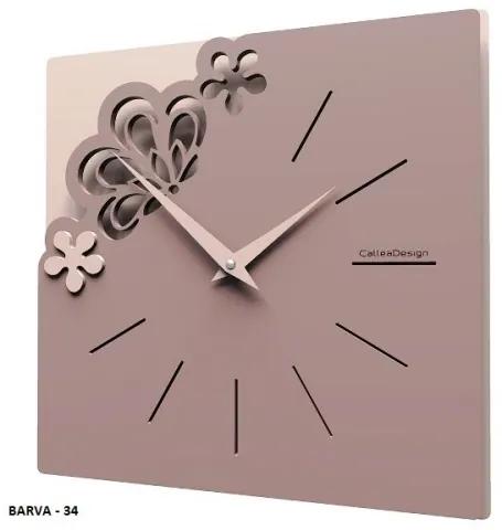 Designové hodiny 56-10-1 CalleaDesign Merletto Small 30cm (více barevných variant) Barva antracitová černá-4