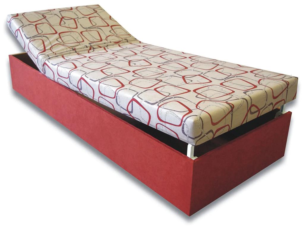 Jednolůžková postel (válenda) 80 cm Darcy (Cihlová 41 + Dodo 1008). 793069