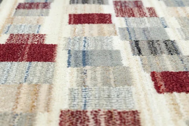 Koberec KILIM 7950/52933 geometrický šedý / béžový