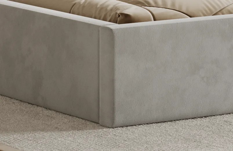Postel MARSALA 120x200 měděná s úložným prostorem