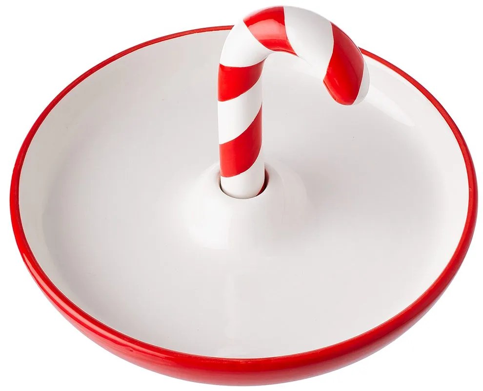 SWEET X-MAS Talíř "Candy Cane" 21 cm