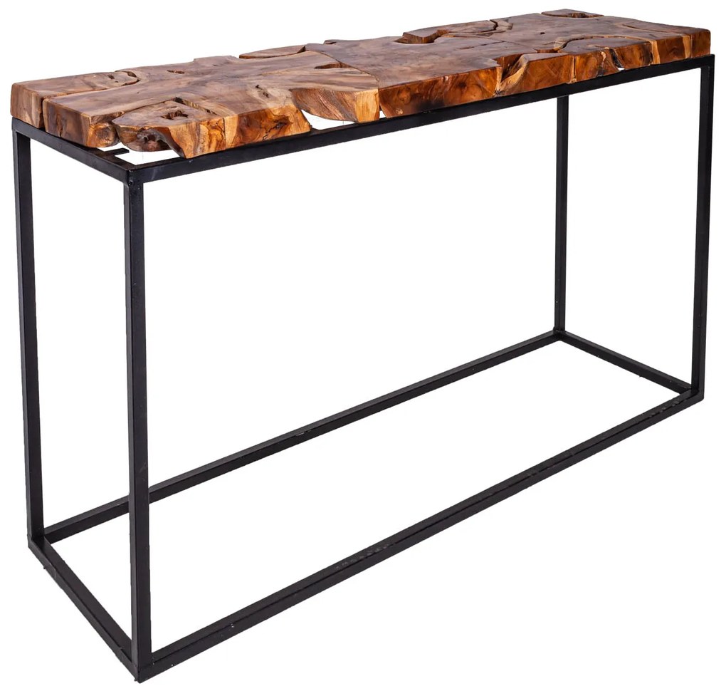Noble Home Masivní teakový konzolový stolek Terok, 115 cm