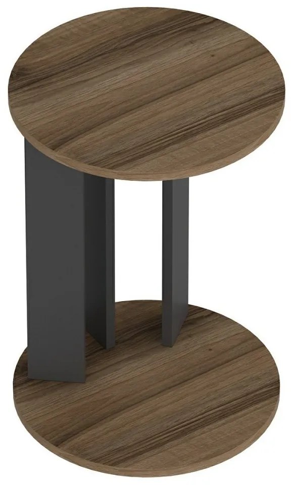 Příruční stolek Eqos (Ořech + Antracit). 1073003