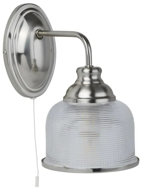 Searchlight 2671-1SS Nástěnná lampa BISTRO satin s vypínačem