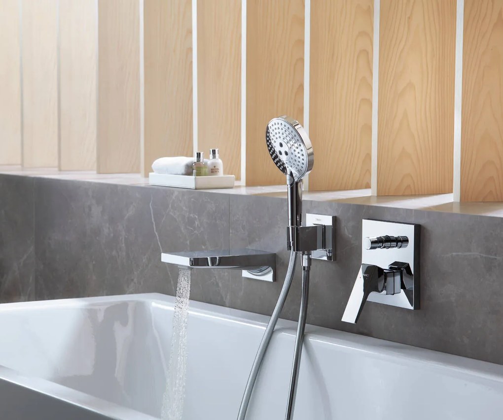 Hansgrohe Metropol, vanová baterie pod omítku s bezpečnostní kombinací, chromová, 32546000