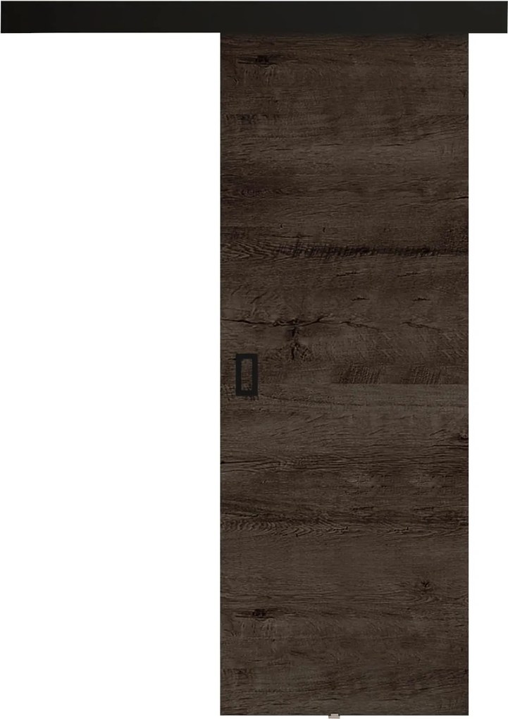 Posuvné dveře s krycí lištou WERDI 90 tmavý jasan