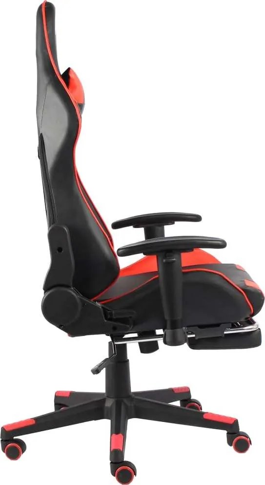 vidaXL Otočná herní židle s podnožkou PVC [20497] Barva: zlatá