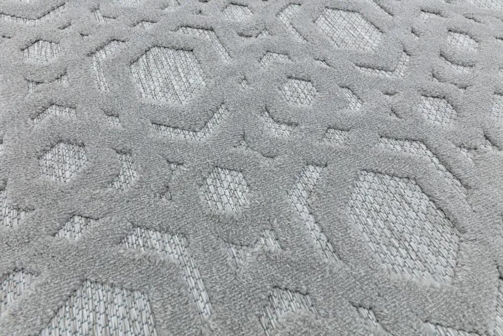 Tribeca Design Kusový koberec Secco Silver Geometric Rozměry: 120x170 cm