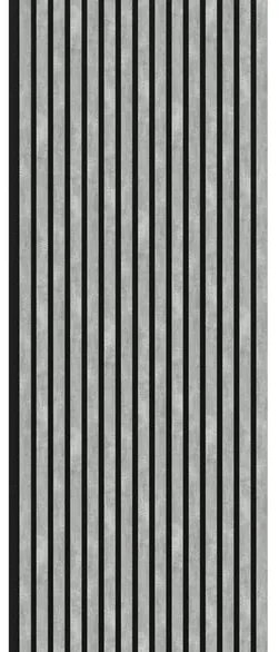 Akustický panel Beton šedý 61,5x275 cm lamely na filcu