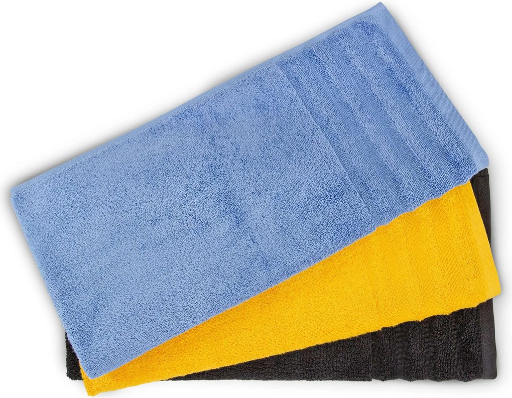 Ručníky a osušky CASA COLORATA - černá Velikost: ručník 50 x 100