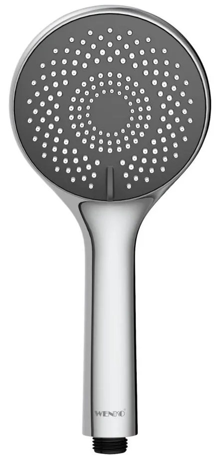 WENKO 23993100 -Sprch. hlavice WATERSAVING SYSTEM 11x11 cm lesk. chrom/bílá/šedá 23993100