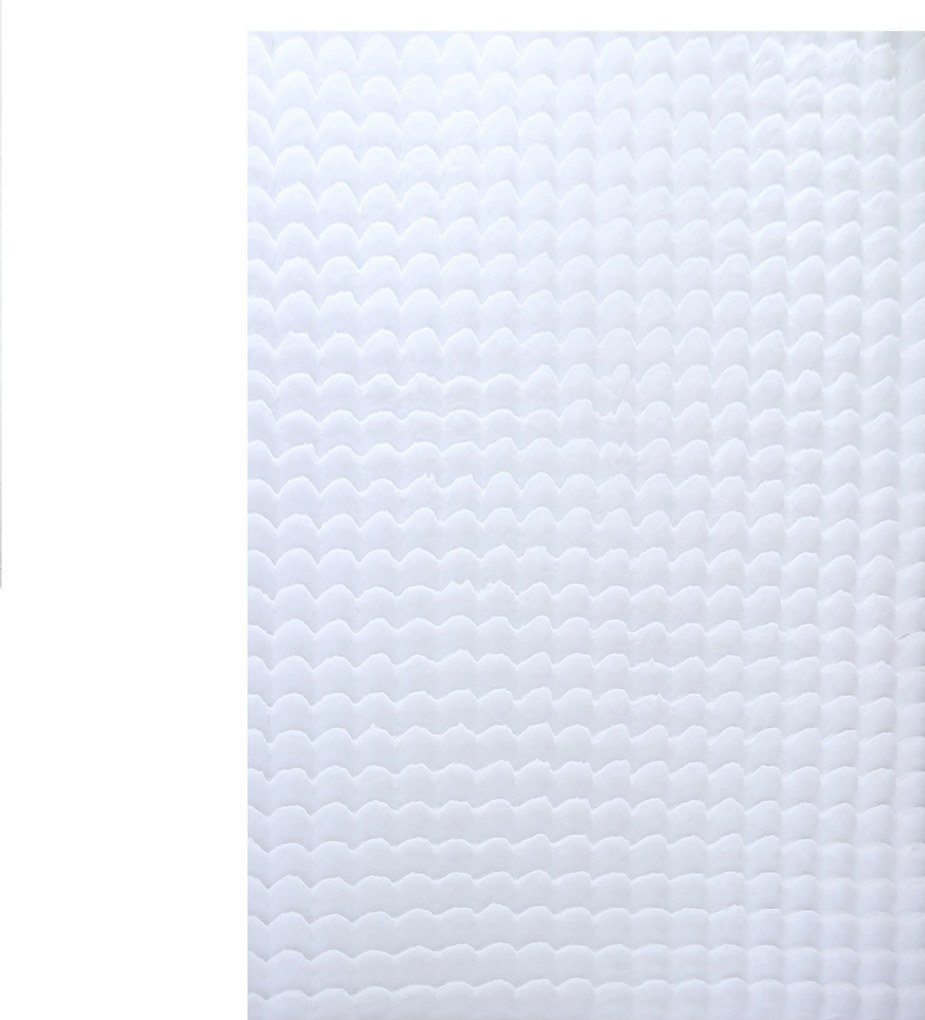 Ayyildiz, Kusový koberec Ambiance 5110 White, 160x230, bílá, obývací pokoj