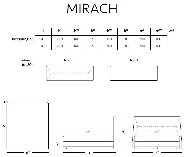 Materasso Kontinentální čalouněná postel MIRACH boxspring ROZMĚR: 2x (100x200) cm - boxspring