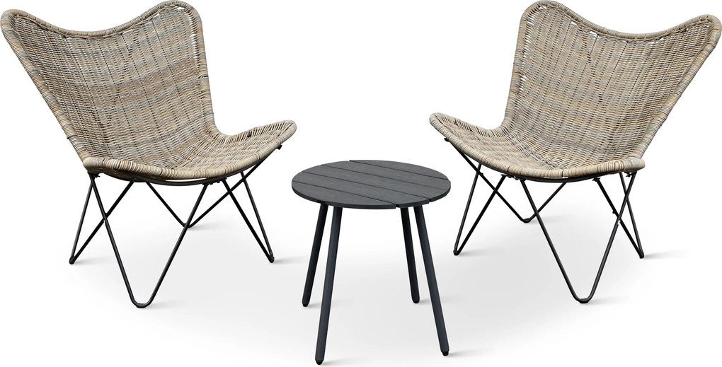 Noela Balkonový set Lounge + 2x křeslo Edland