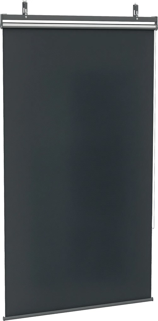 Vertikální markýza Outsunny, 124 x 222 cm, balkónová zástěna s ochranou proti slunci, balkónová roleta s háčky, zástěna pro altán, polyester | Aosom