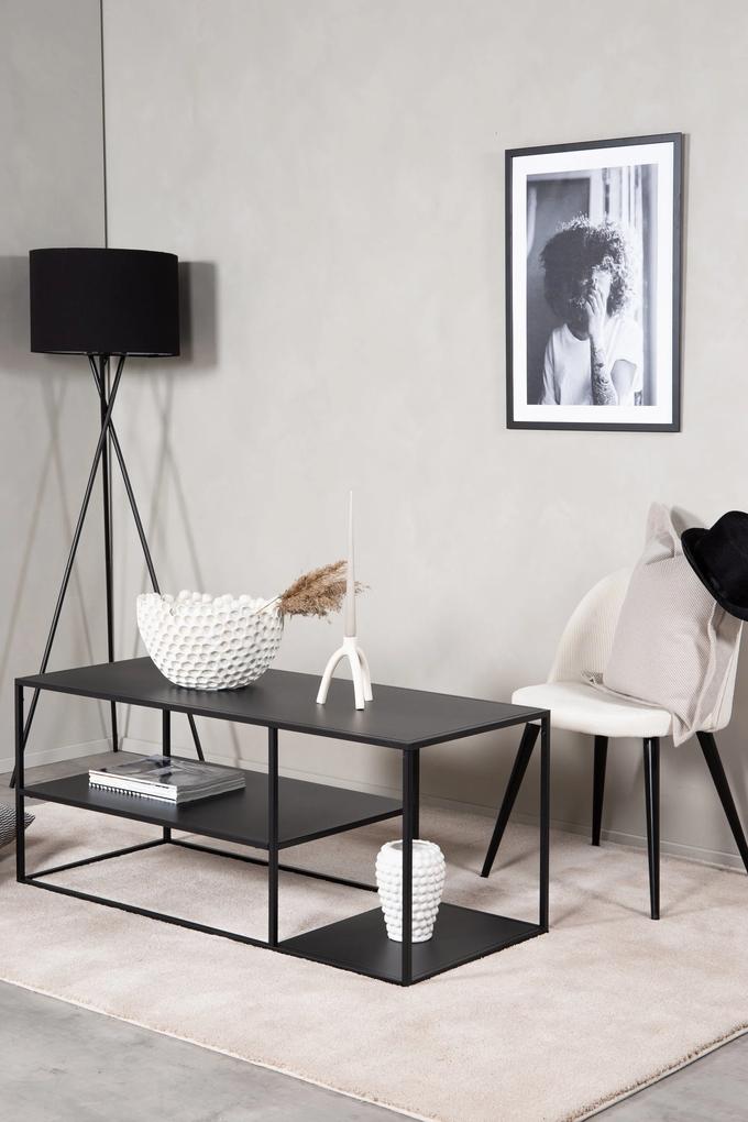 Konferenční stolek Staal, černý, 50x120