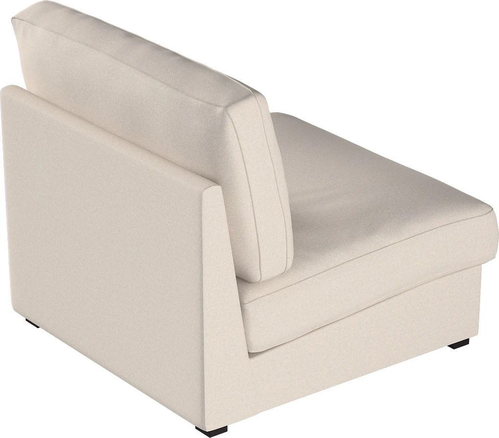 Potah na neskládací křeslo IKEA Kivik barva šedá látka pletený vzor