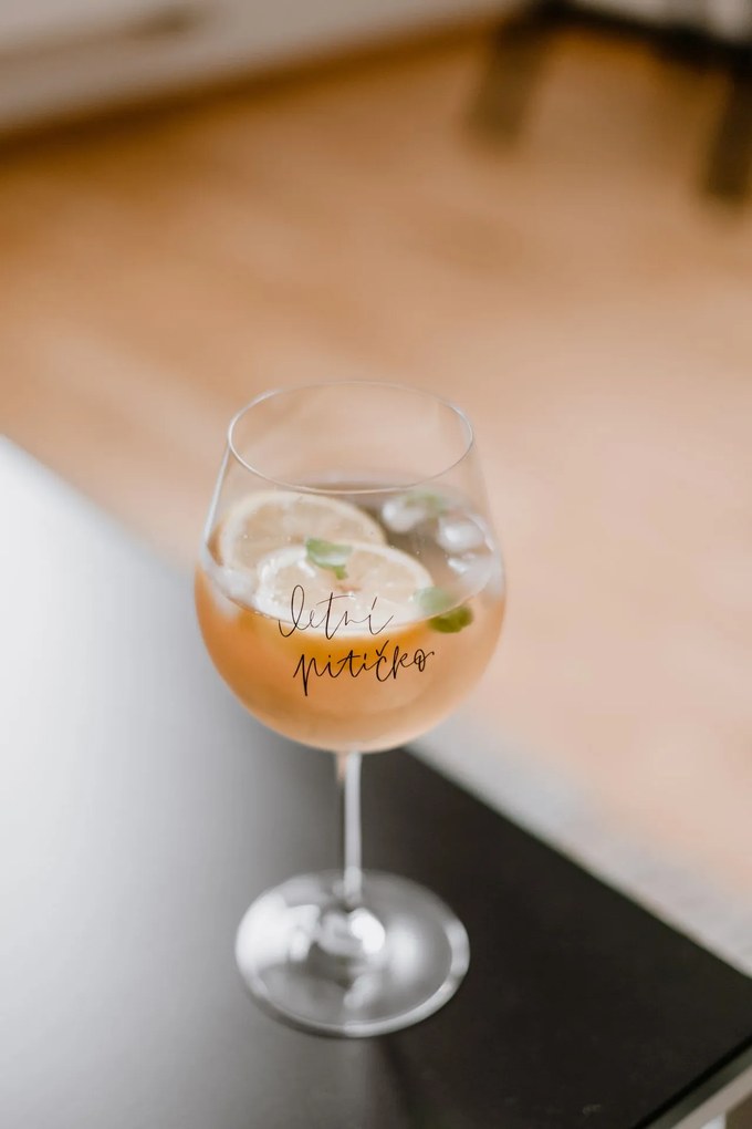 Bella Rose Sklenice na drink Letní pitíčko, čirá barva, sklo, 610 ml