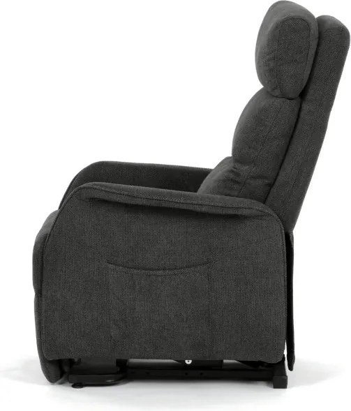 Polohovací křeslo šedé, elektrické TV-L8960 GREY2