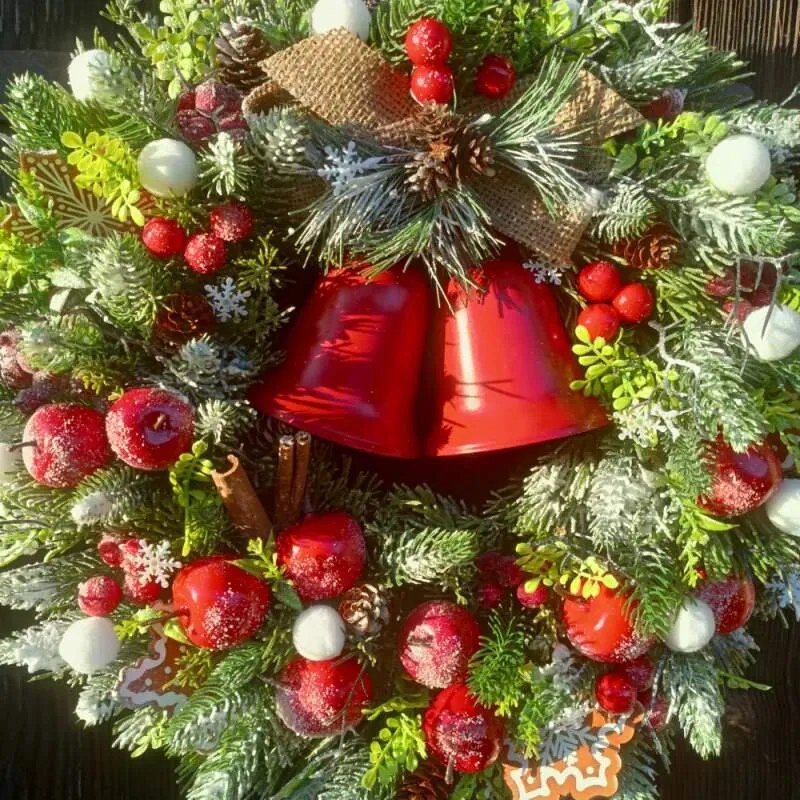 Vánoční věnec - 40 cm "Zvonky"