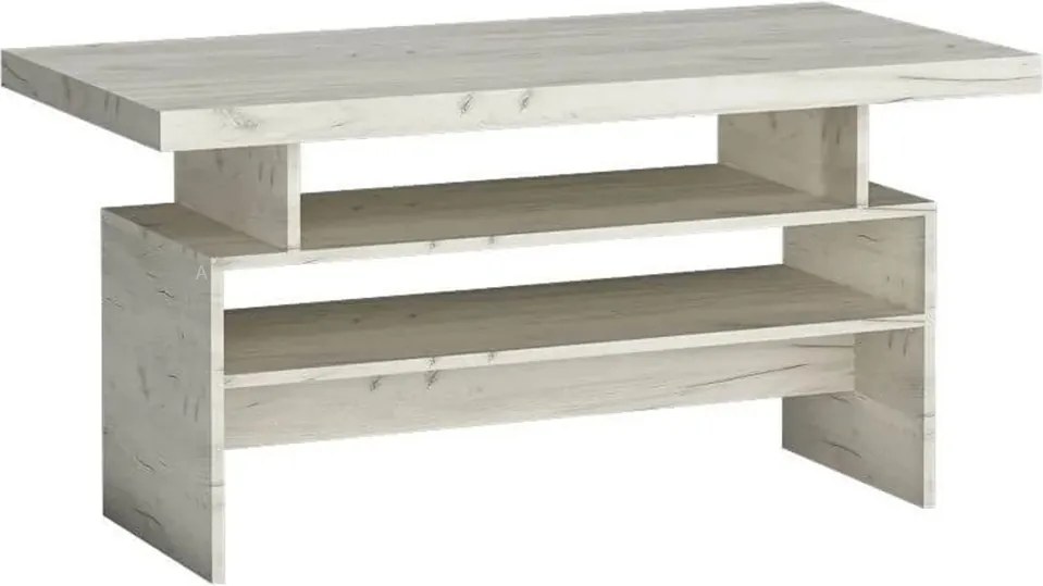 Obývací stěna INDIANAPOLIS k | sestava B | 207x227 cm + stolek 120x60 cm | kraft bílý