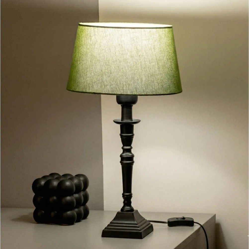 Brilagi - Stolní lampa CERIA 1xE27/60W/230V pr. 25 cm černá/zelená