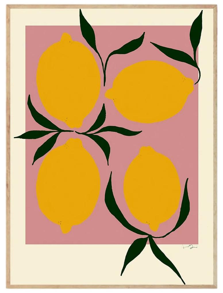THE POSTER CLUB Plakát Pink Lemon, Anna Mörner, 50 x 70