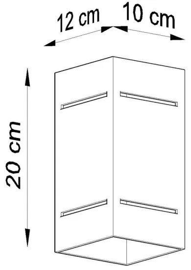Sollux SL.0478 - Nástěnné svítidlo BLOCCO 1xG9/40W/230V
