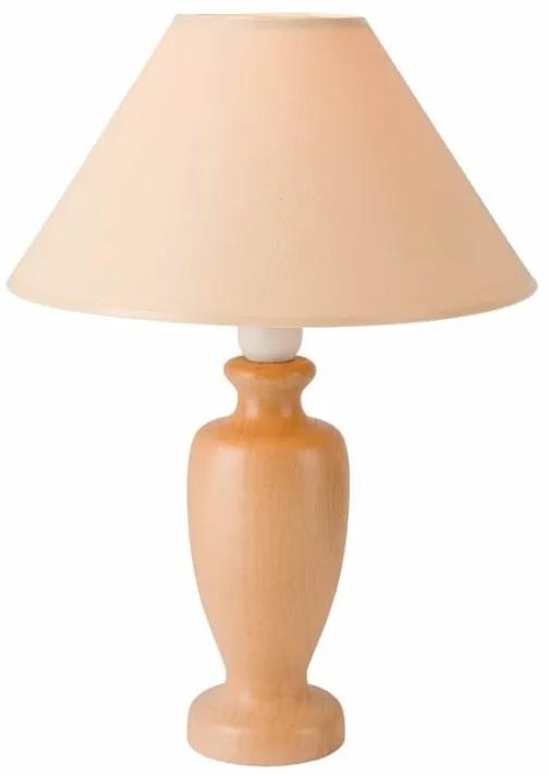 Stolní lampa na noční stolek, 1xE14, 40W, světle hnědá/oranžová Ruel LN 1.D