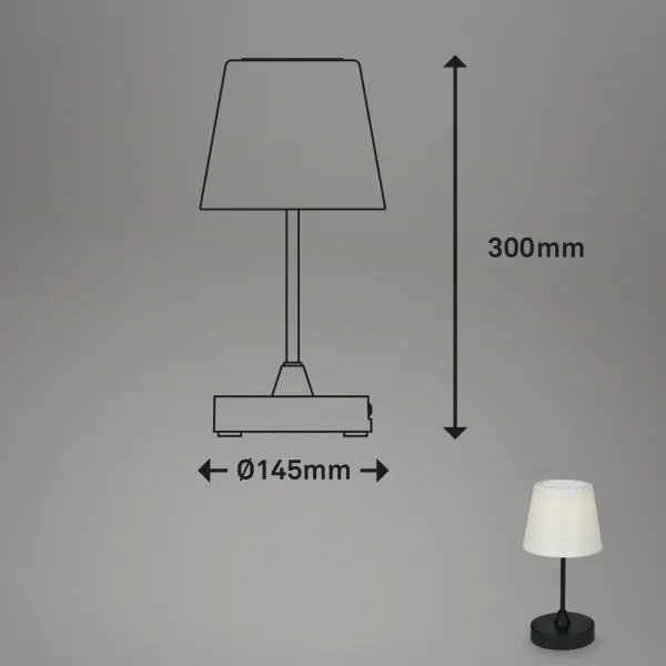 Brilo - LED Venkovní stmívatelná dobíjecí lampa LED/3W/5V IP44 2000 mAh
