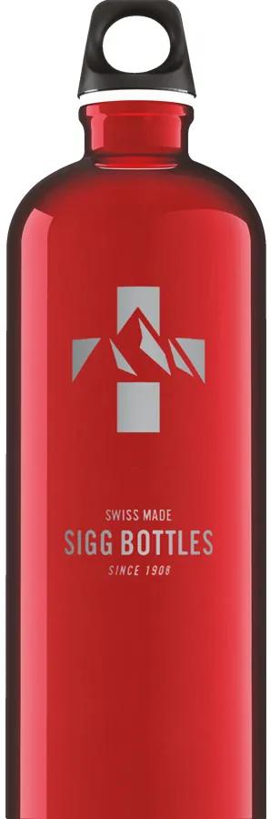 Sigg Swiss Culture láhev na pití 1 l, mountain red, 8744.70