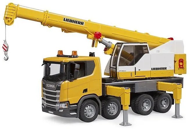 Bruder Nákladní auto Scania s jeřábem Liebherr