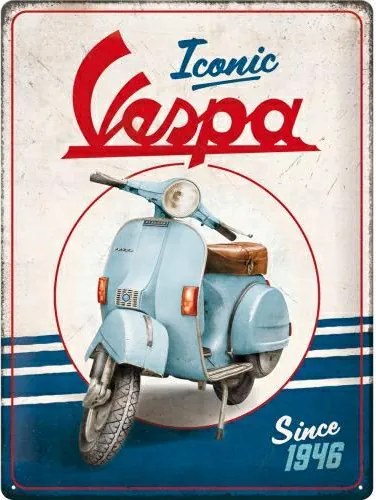 Kovový Plakát Plech 30x40 Vespa Iconic Since 1946