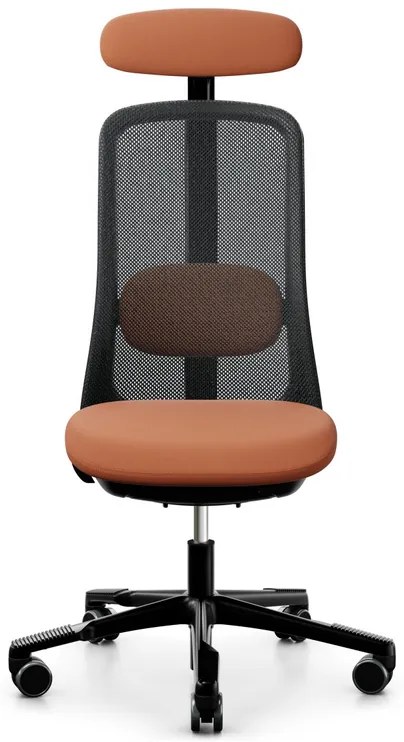HÅG - Židle SOFI 7500 černá s opěrkou hlavy, vyšší sedák