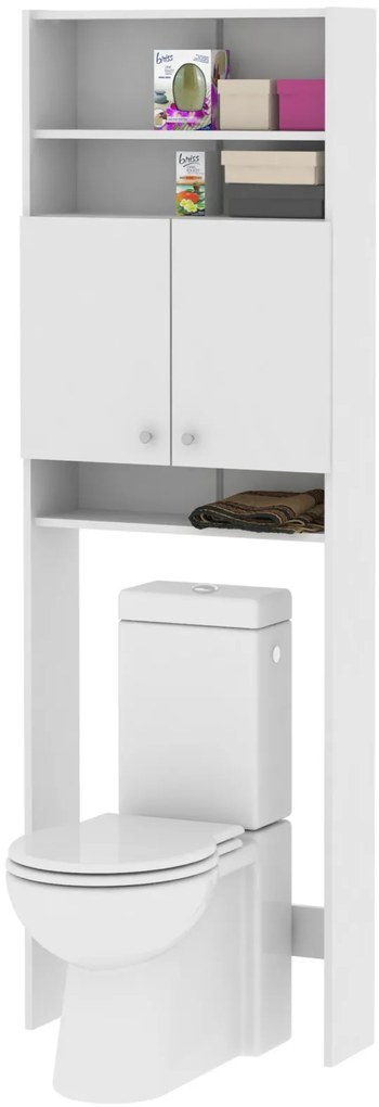 MB Domus LUNA, skříňka vysoká nad WC či pračku LU05, bílá