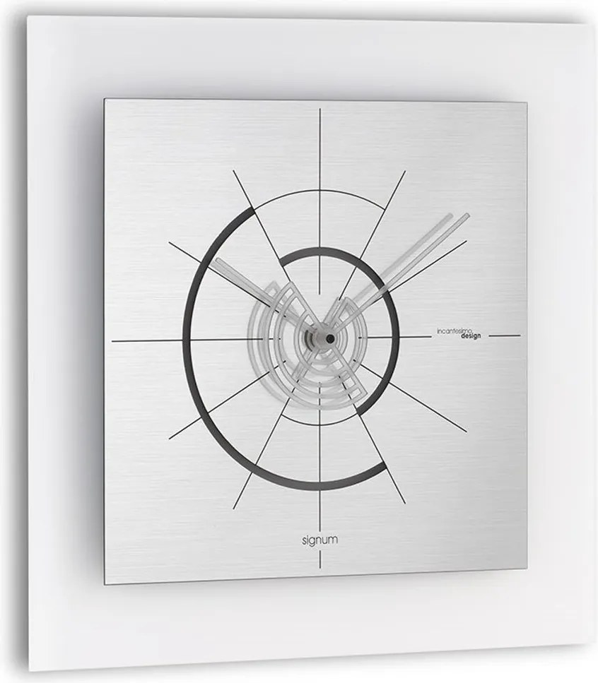 Designové nástěnné hodiny I558M chrome IncantesimoDesign 40cm