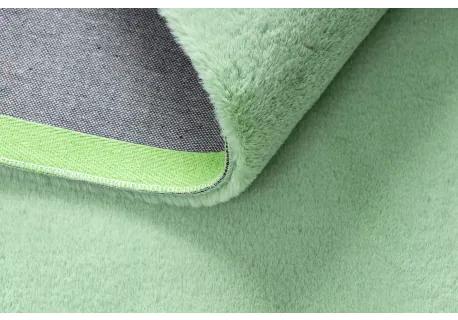 Dywany Luszczow Kusový koberec BUNNY, zelená, imitace králíčí kožešiny Rozměr koberce: 140 x 190 cm