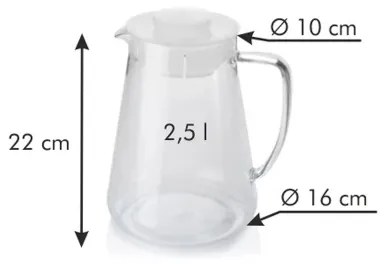 Tescoma Džbán TEO 2,5 l Barva víčka: Oranžová
