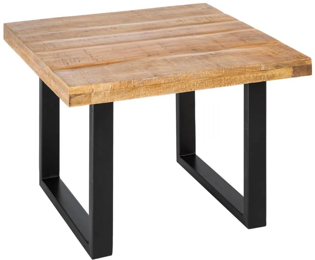 OnaDnes -20% Moebel Living Masivní mangový konferenční stolek Fabio 60 x 60 cm