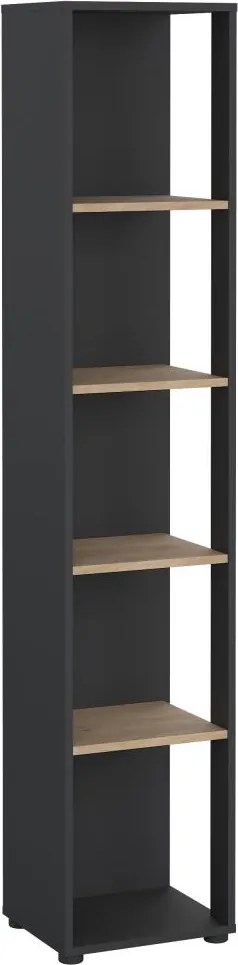 FALCO Knihovna Sigal 590 šedá/jackson hickory